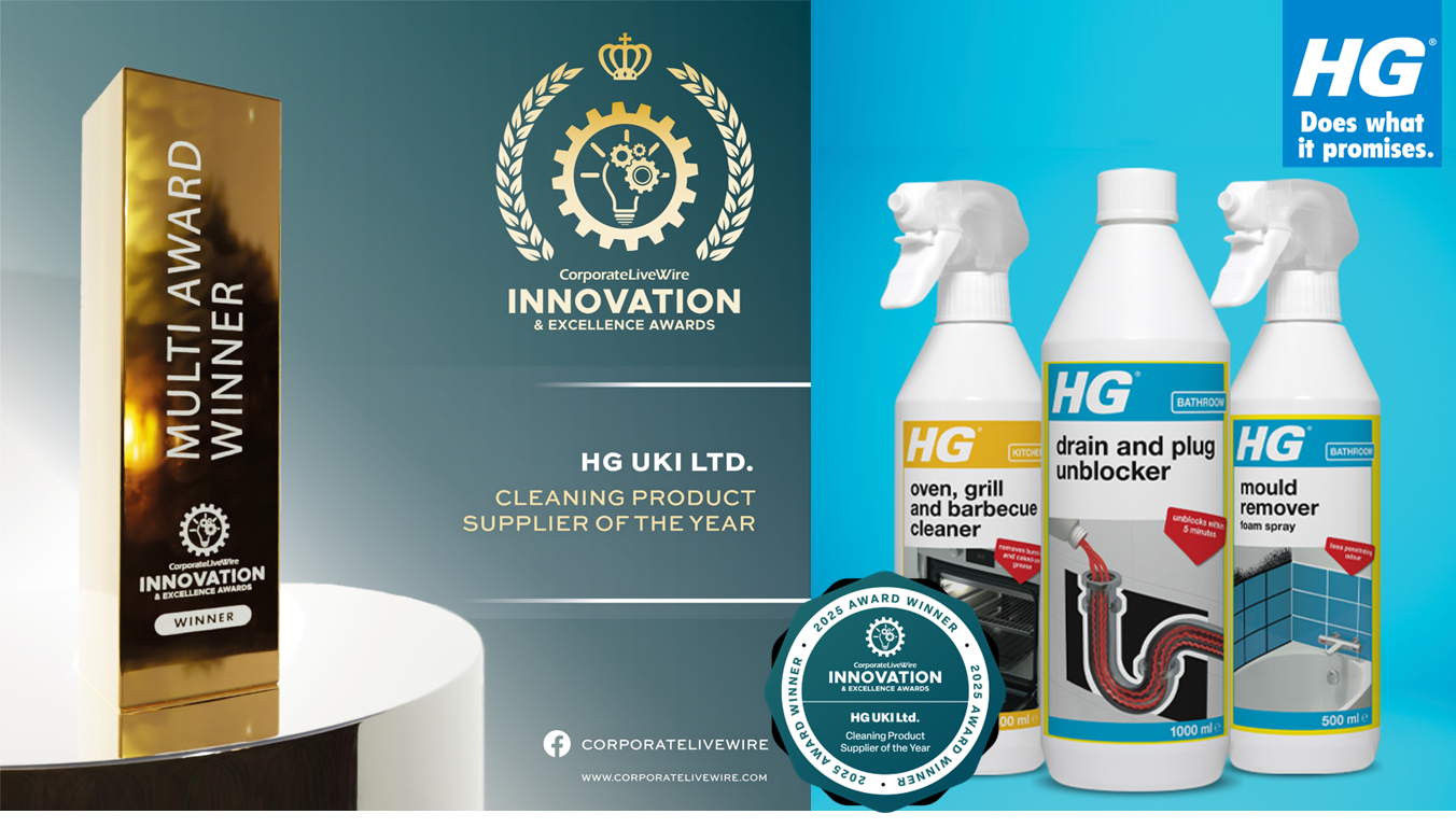 HG Wins Cleaning Product Supplier of the Year for the Second Year Running!