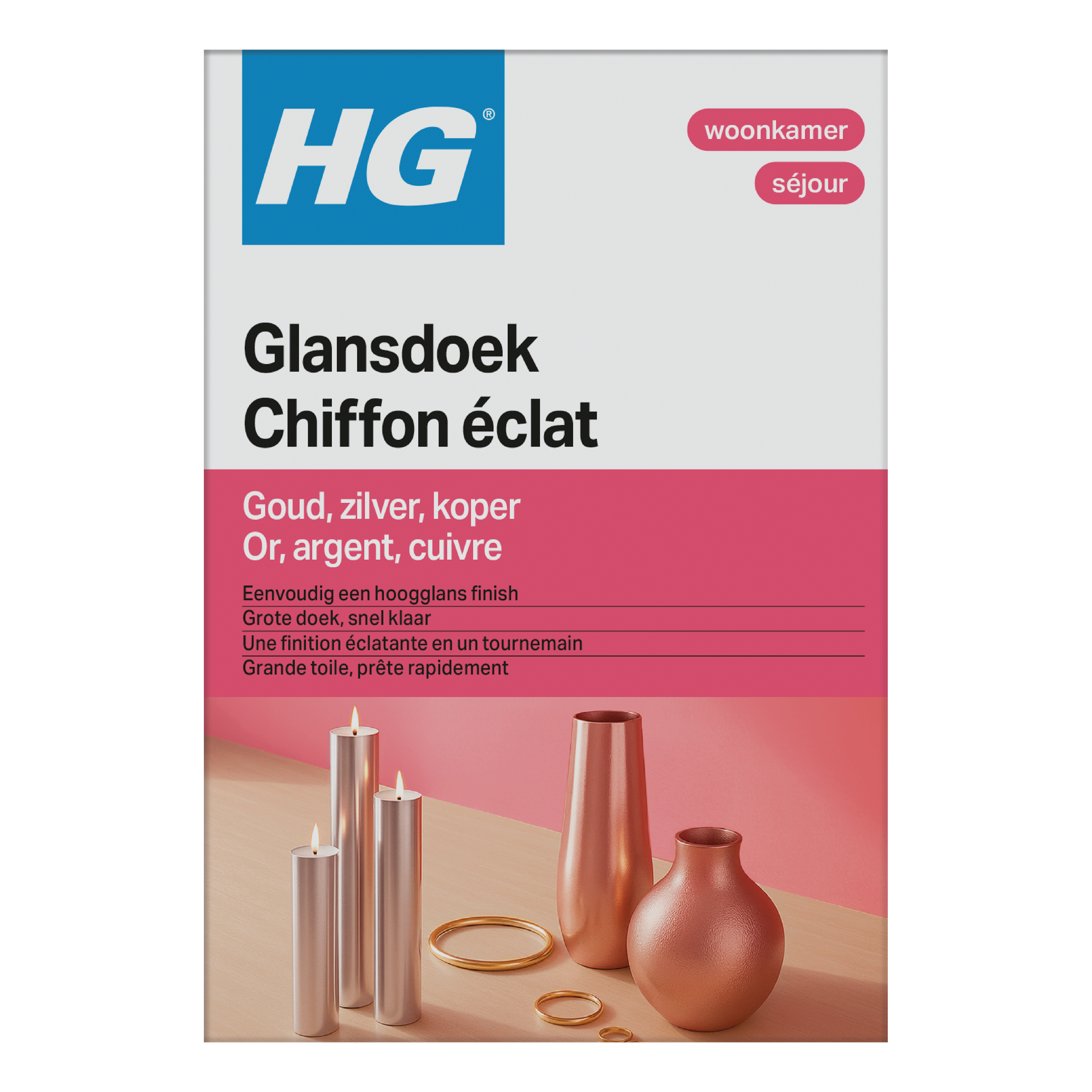 HG chiffon éclat | le chiffon pour argent, or et cuivre