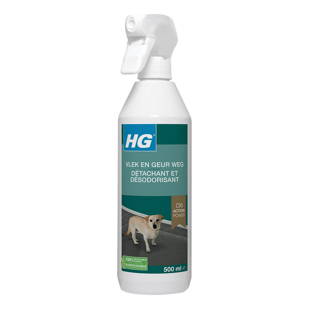 HG vlek & geur weg voor honden | dé geur- en vlekverwijderaar voor honden