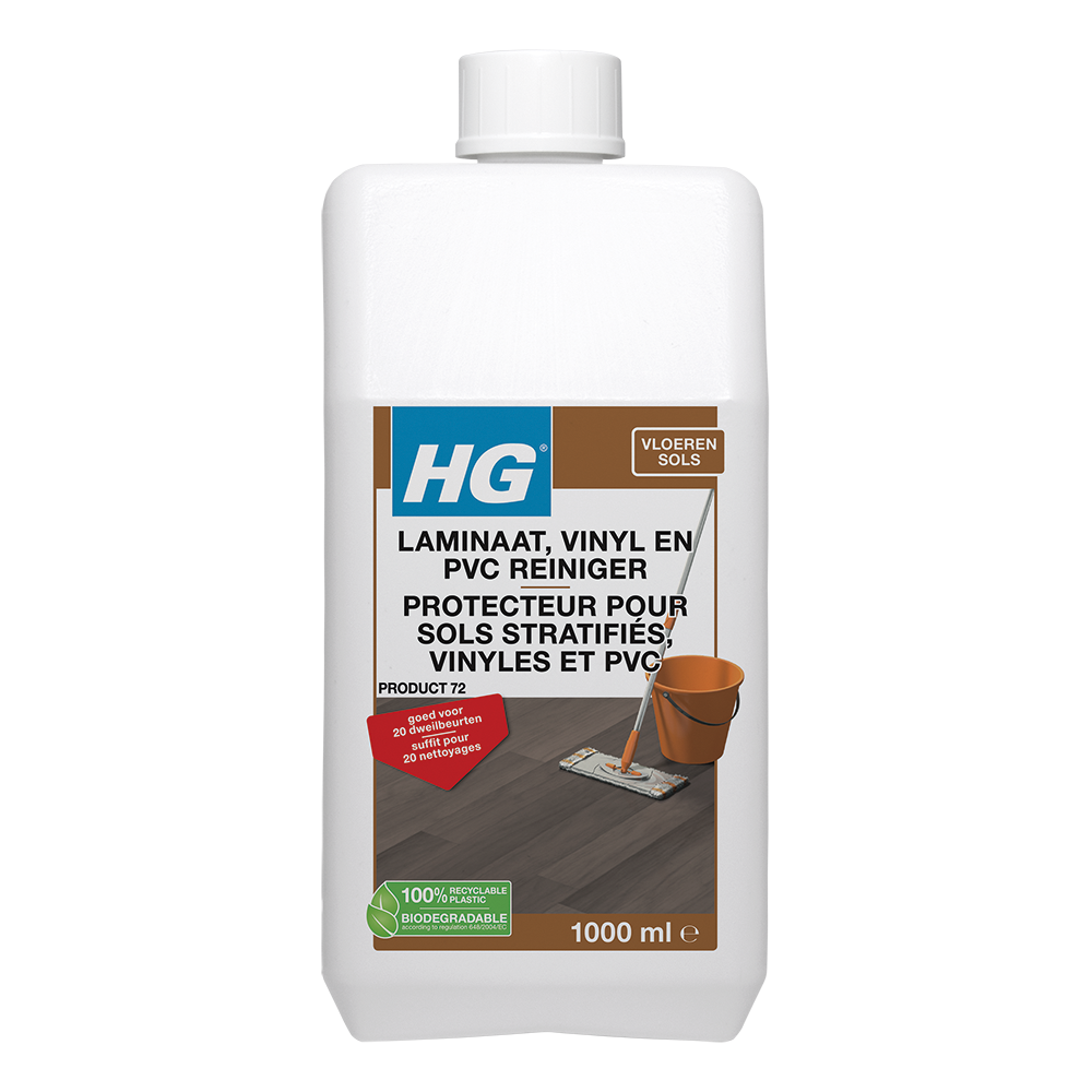 HG laminaat, vinyl & PVC reiniger | laminaatreiniger voor alle laminaat ...